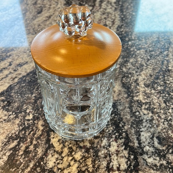 Goebel | Dining | Vintage Goebel Grape Embossed Clear Glass Jar With ...